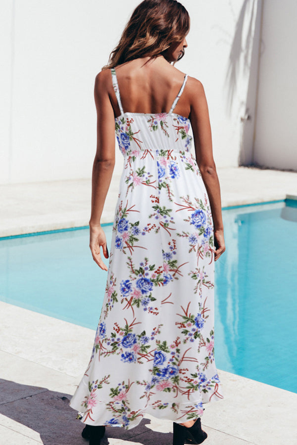 Spaghetti Straps Long Summer Beach Dresses – Angrila